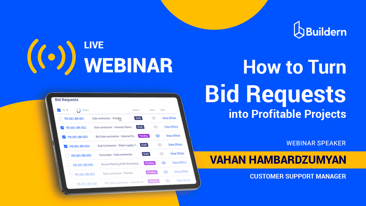 Bidding Process Explained | Buildern Webinar