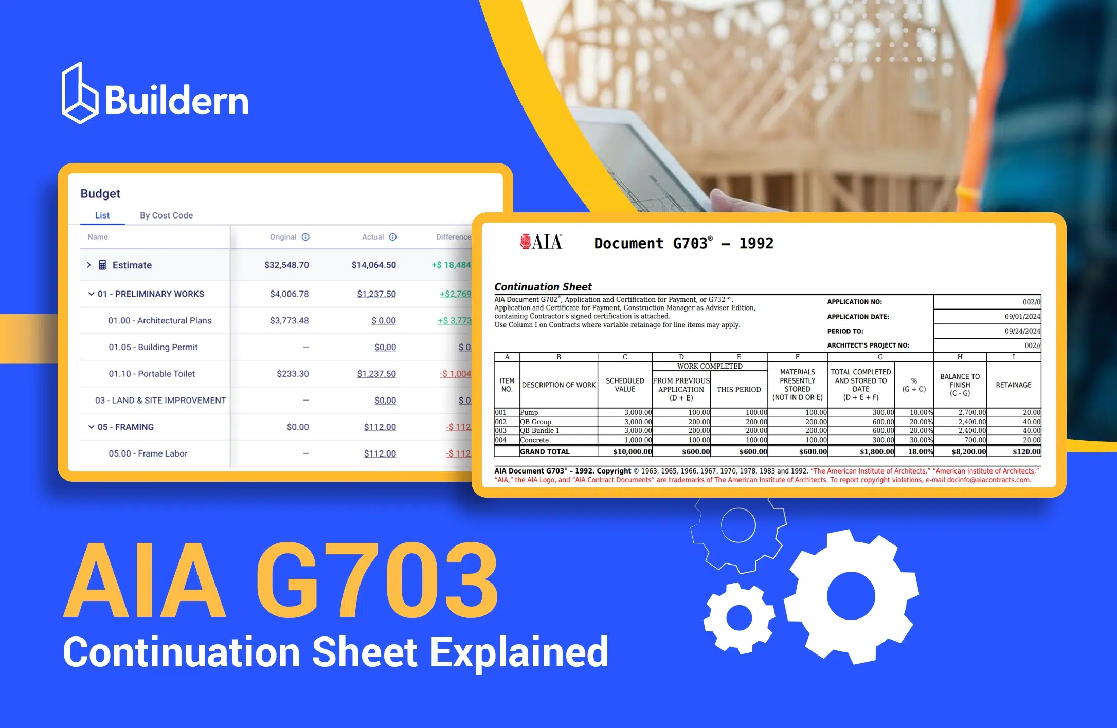 Contractor's Guide to Mastering the AIA G703 Continuation Sheet